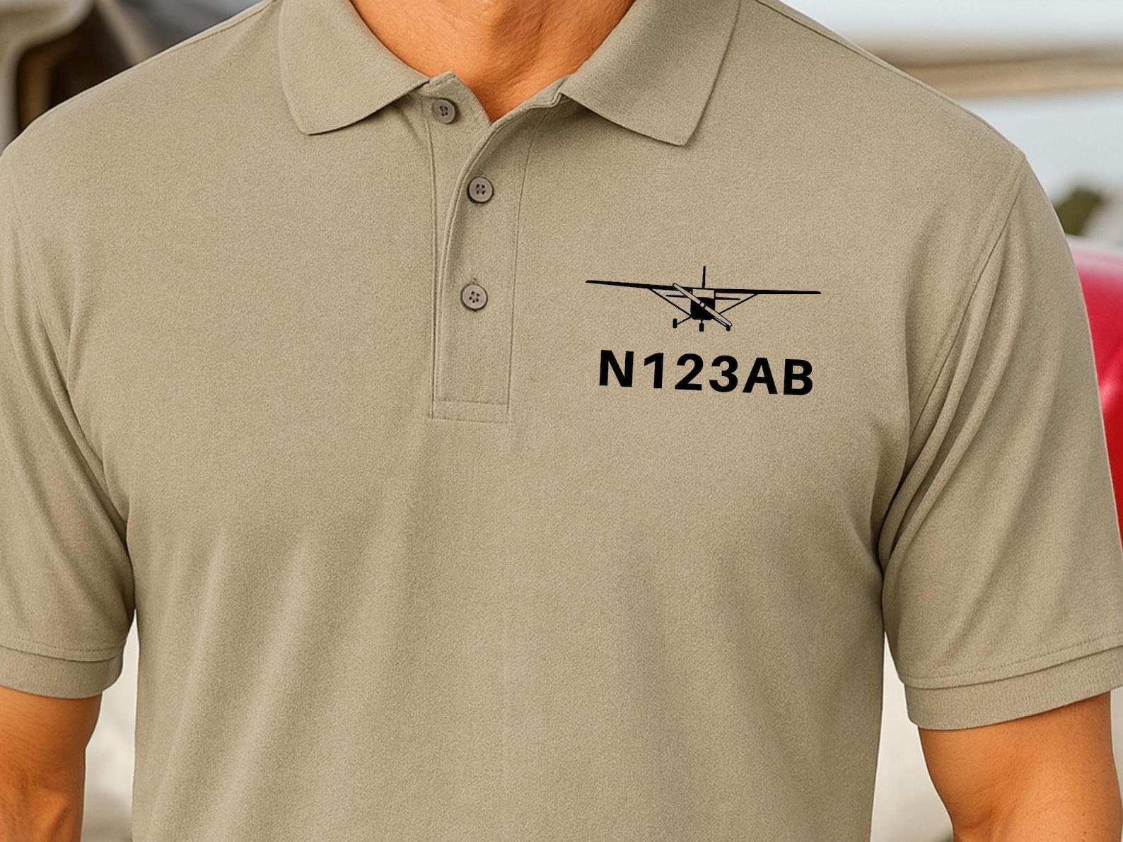 Custom N Number Polo Shirt | Gift for Pilot | Airplane Owner Shirt ...