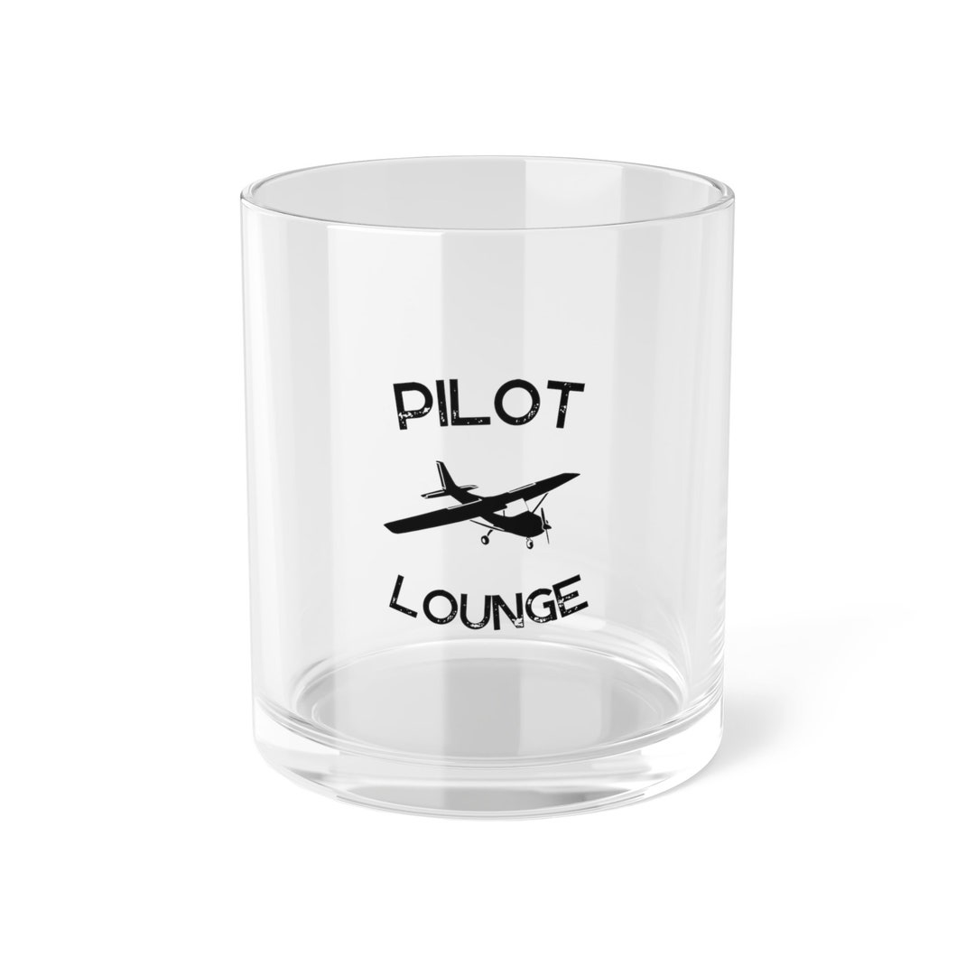 Pilot Lounge Bar Glass | Aviation Bar | Airplane Kitchen Glass | Gift ...