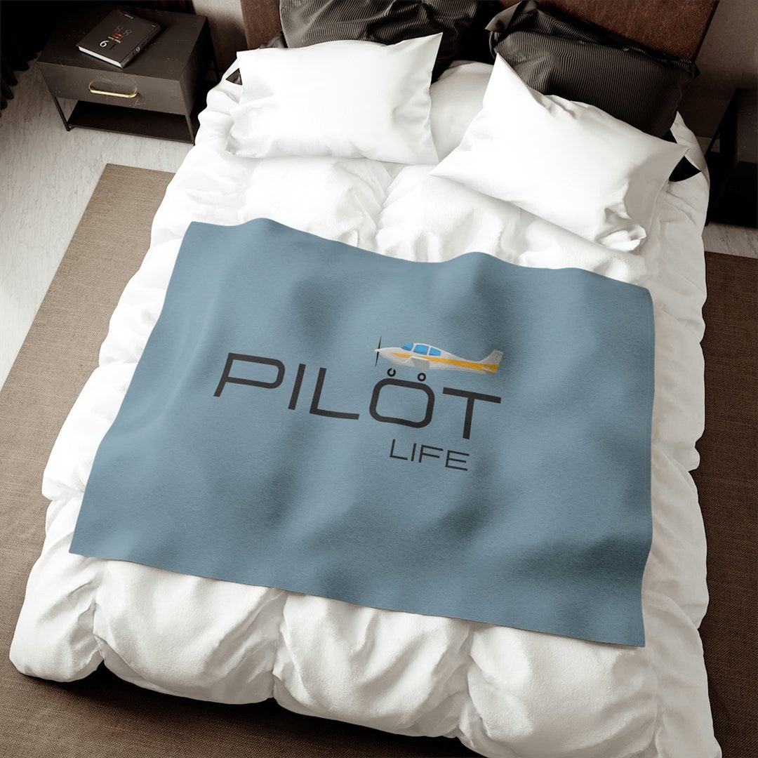 Pilot Life Airplane Throw Blanket | Gift for Pilot | Aviation Themed ...