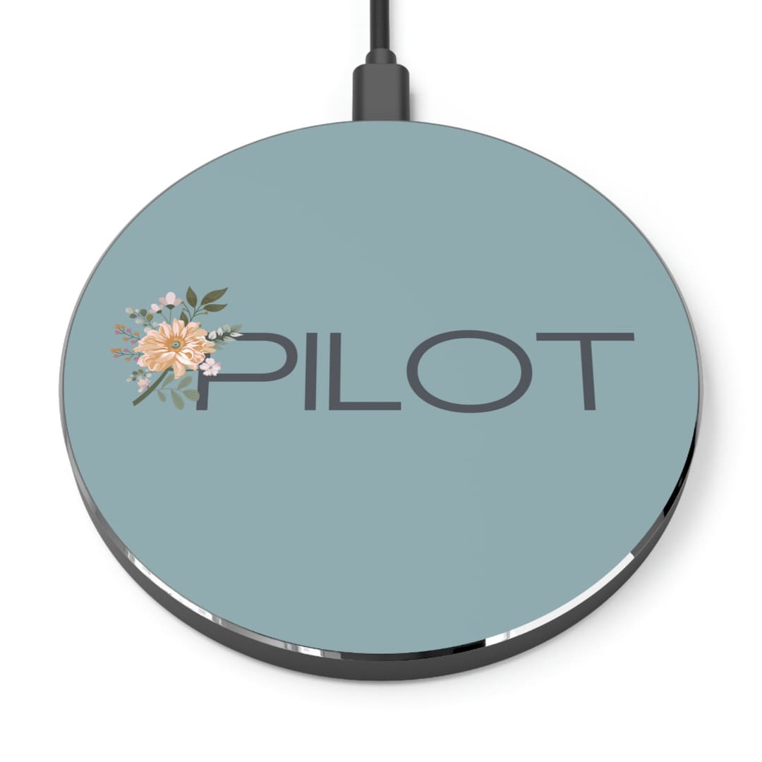 Pilot Floral Wireless Phone Charger | Female Pilot Gift | Aviation ...