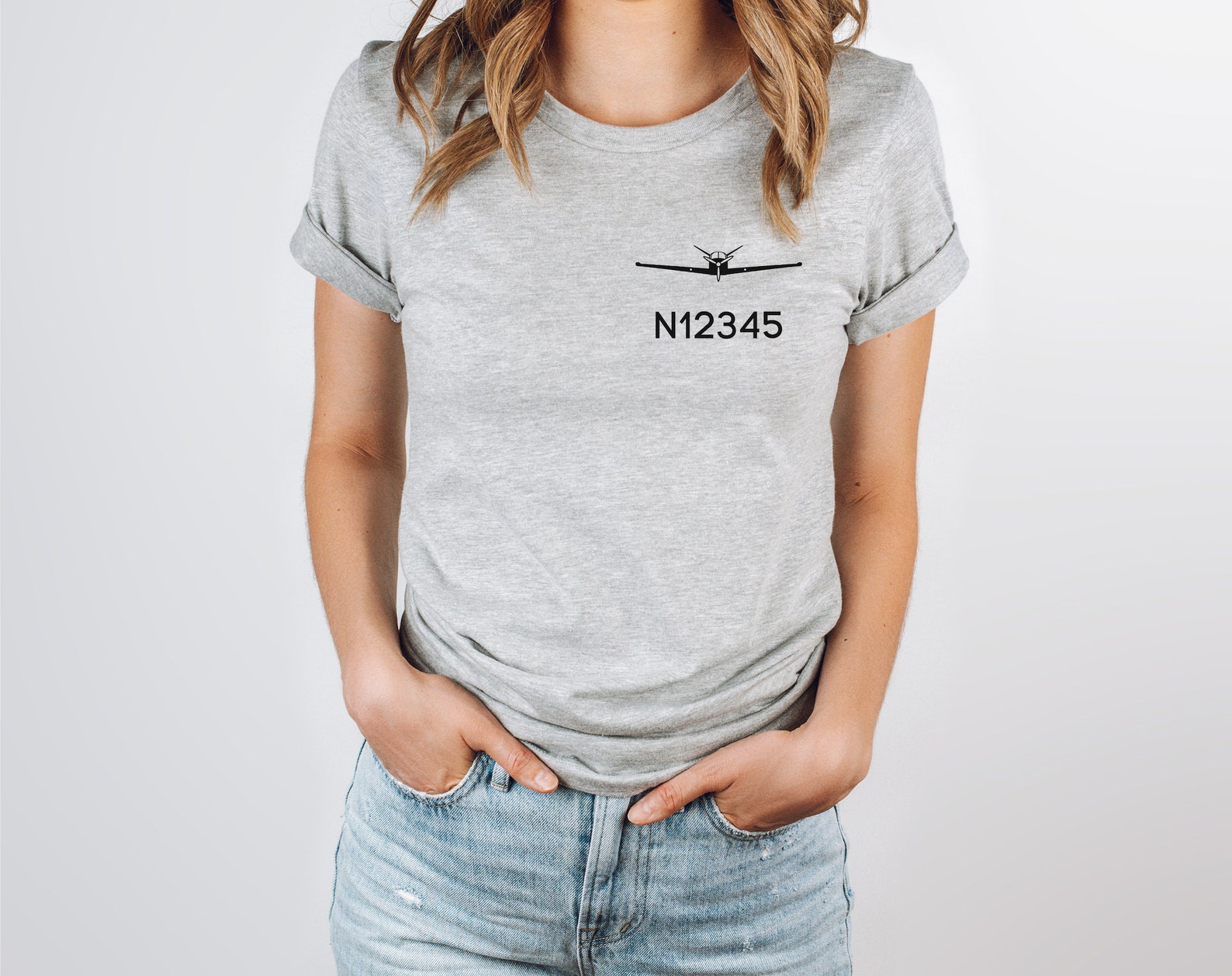 Custom N Number Shirt | Graphic Aviation Shirt | Airplane Tee | Gift ...