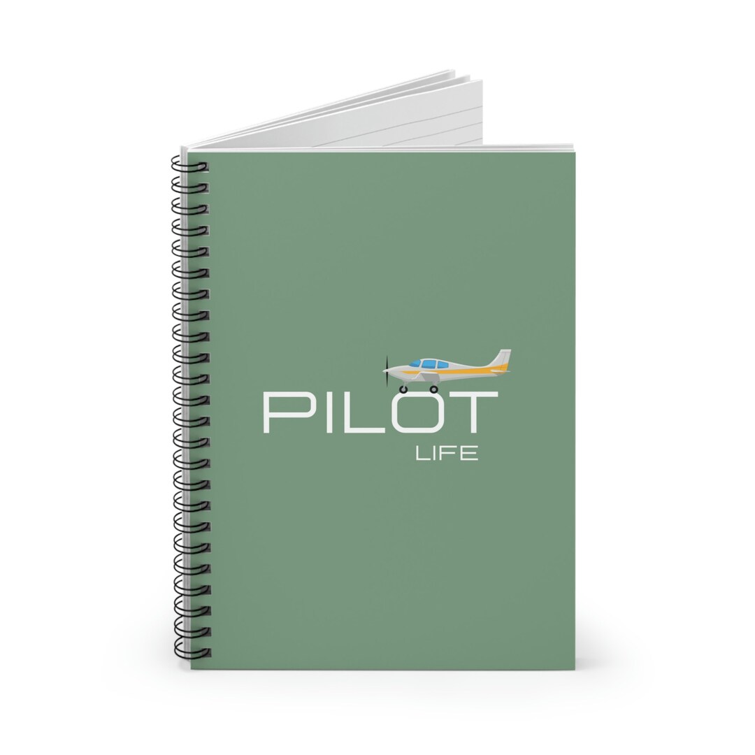 Pilot Life Spiral Notebook | Aviation Journal | Gift for Student Pilot ...