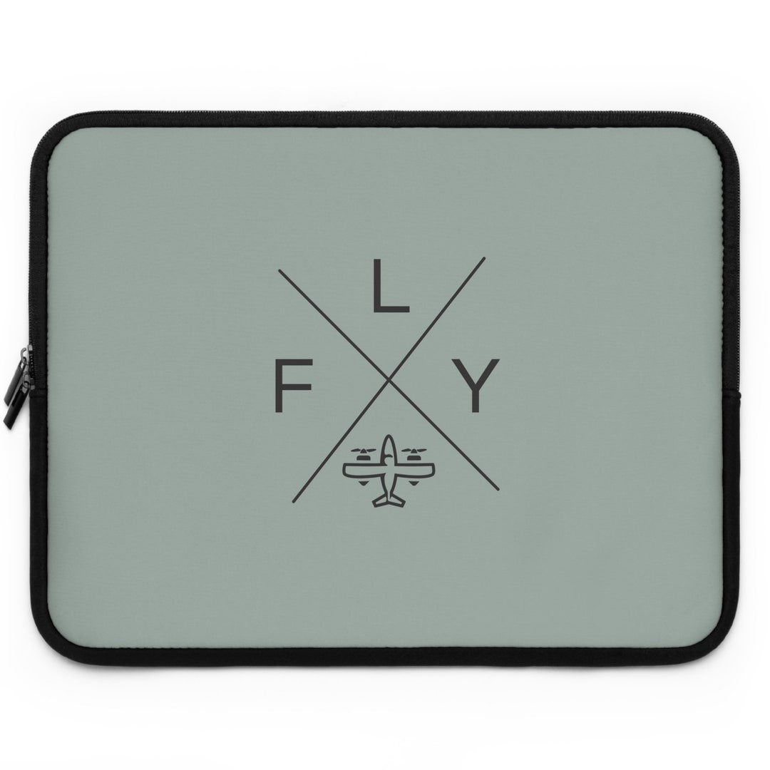 Airplane Laptop Sleeve | Fly Aviation Computer Case | Pilot Gift ...