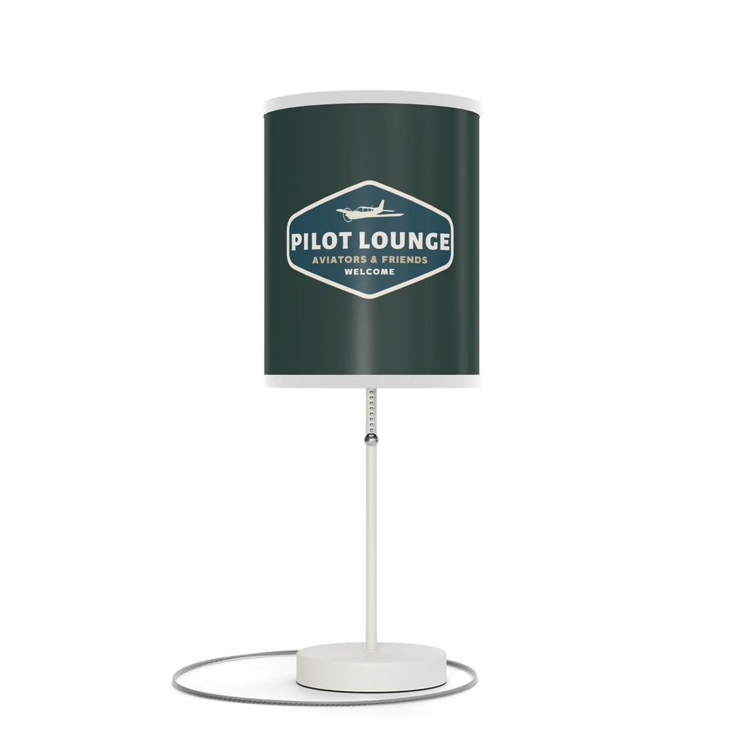 Vintage Pilot Lounge Desk Lamp | Airplane Decor | Pilot Gift | Aviation ...