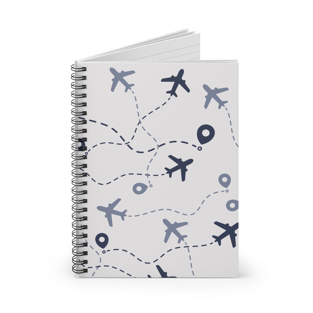 Airplane Flight Path Notebook | Pilot Journal | Travel Journal ...