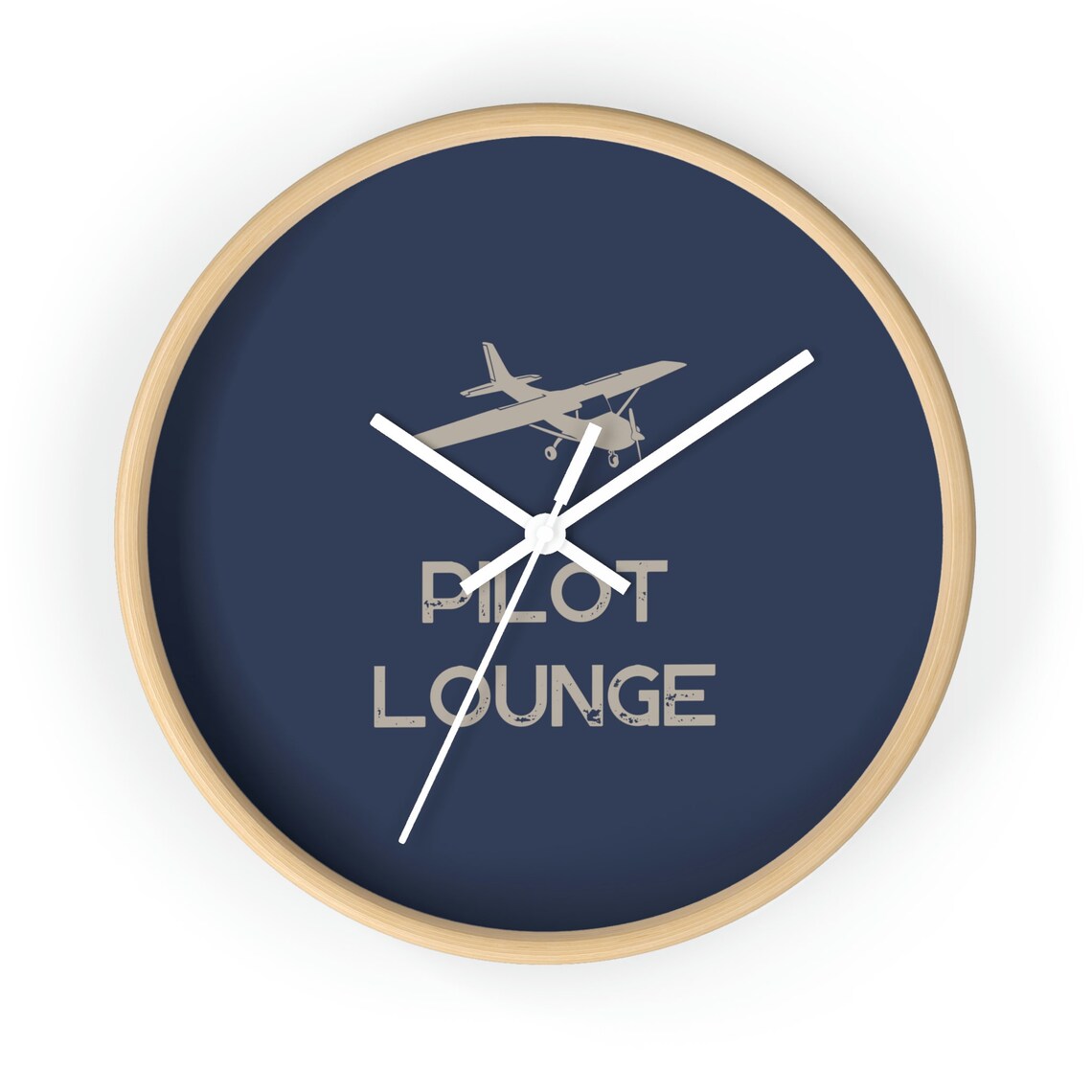 Pilot Lounge Wall Clock Airplane Hangar Decor Gift for - Etsy