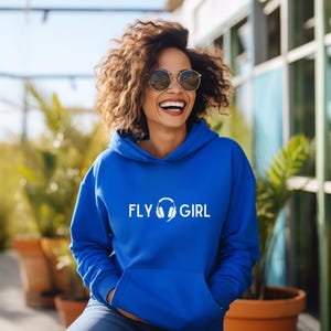 Fly Girl Hoodie | Female Pilot Sweatshirt | Women in Aviation Gift ...