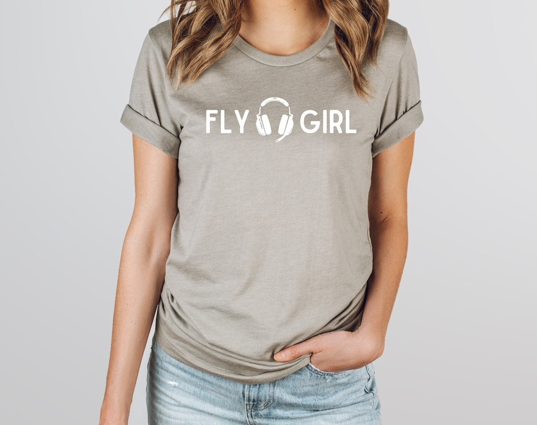 Fly Girl Shirt | Aviation Tee | Female Pilot Shirt | Airplane Gift ...