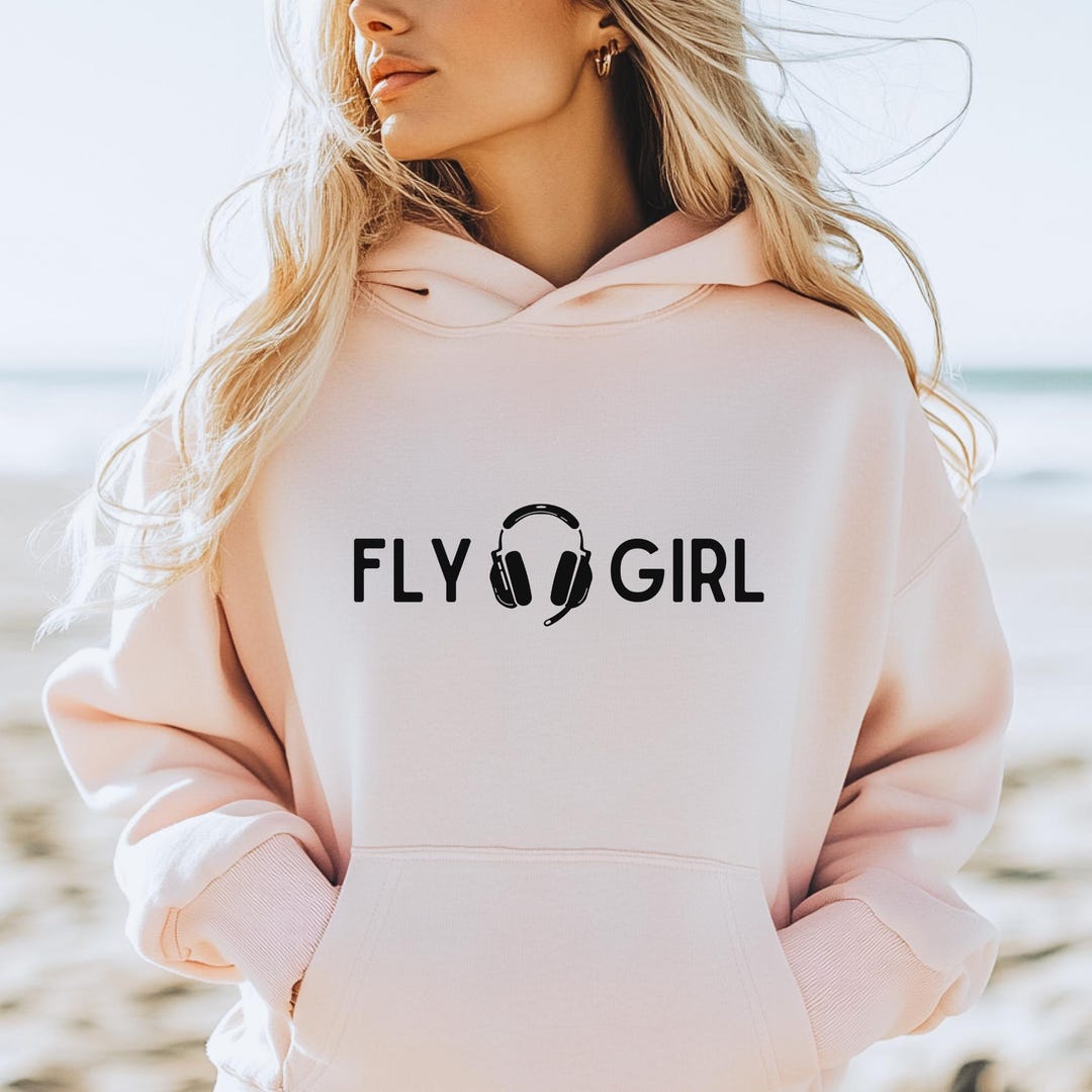 Fly Girl Hoodie | Female Pilot Sweatshirt | Women in Aviation Gift ...