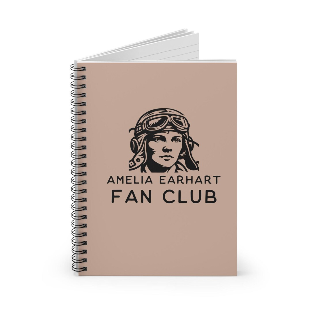 Amelia Earhart Notebook | Pilot Journal | Aviation Notebook | Airplane ...