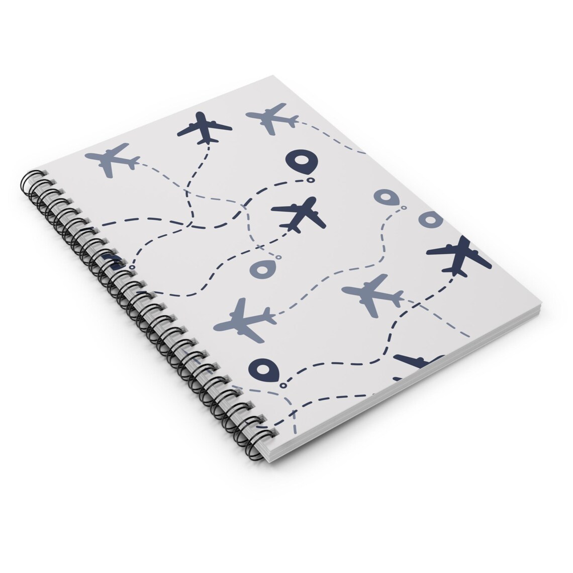 Airplane Flight Path Notebook | Pilot Journal | Travel Journal ...