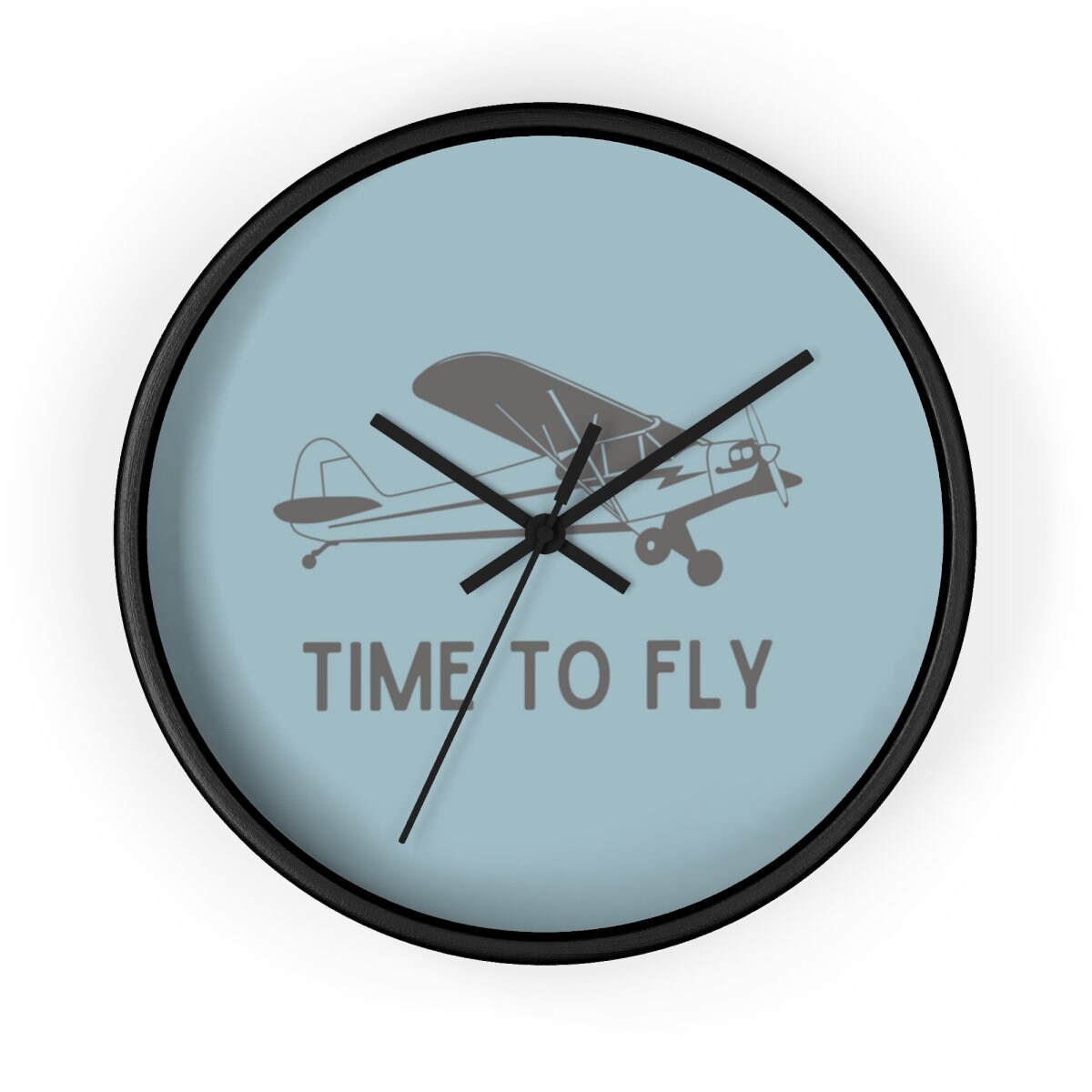 Time to Fly Wall Clock Hangar Decor Airplane Clock Pilot - Etsy