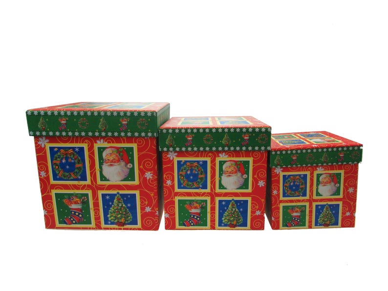 Multi-use Nested Boxes 3 Tier Christmas - Etsy