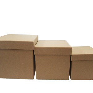 Square Nesting Gift Boxes 3 Tier Multi-use for Gift Giving, Storage - Etsy