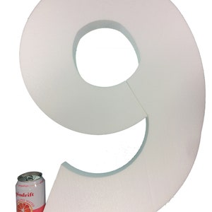 Foam Numbers - 6", 12" and 24" (1 Pc) - for Signs and Decorating - Free ...