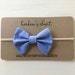 Hair Bow Spring Summer Periwinkle Blue - Etsy