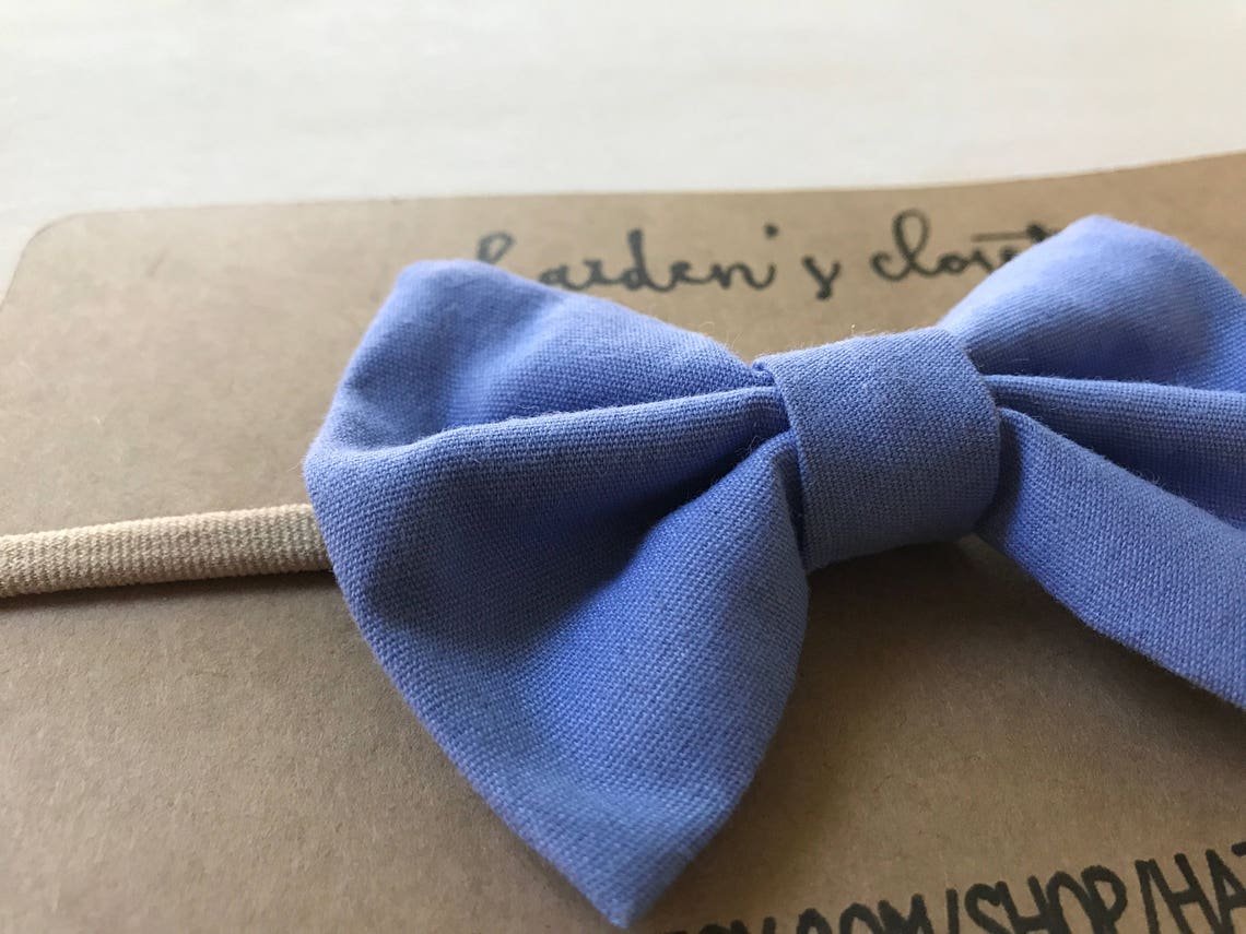 Hair Bow Spring Summer Periwinkle Blue - Etsy
