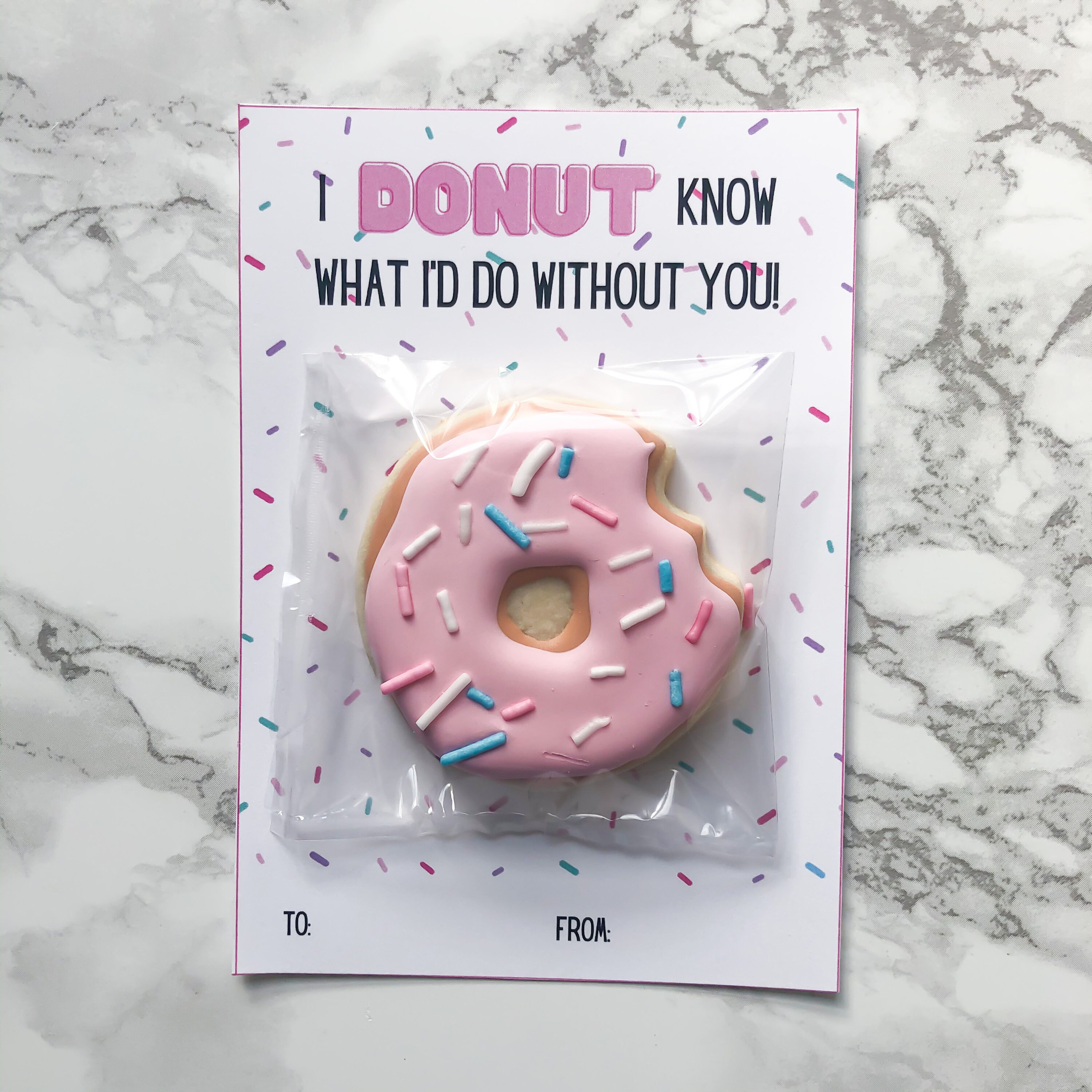 I DONUT Know What I'd Do Without You 3.5x5 - Etsy UK