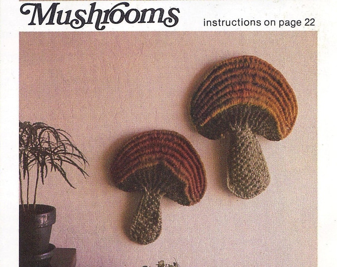Macrame Mushroom Pattern Pdf Download Etsy 
