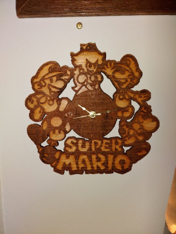 Super Mario Wooden Clock | Etsy