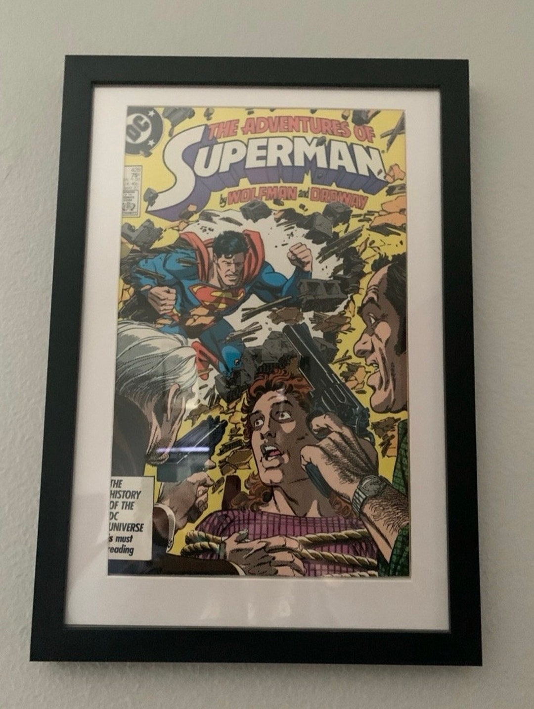 Vintage Superman Framed Comic Book Art - Etsy