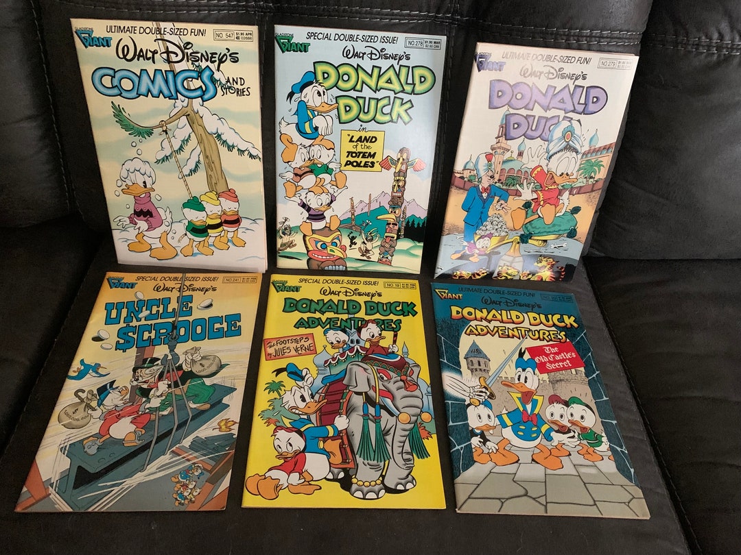 6 Vintage Disney Comic Books - Etsy
