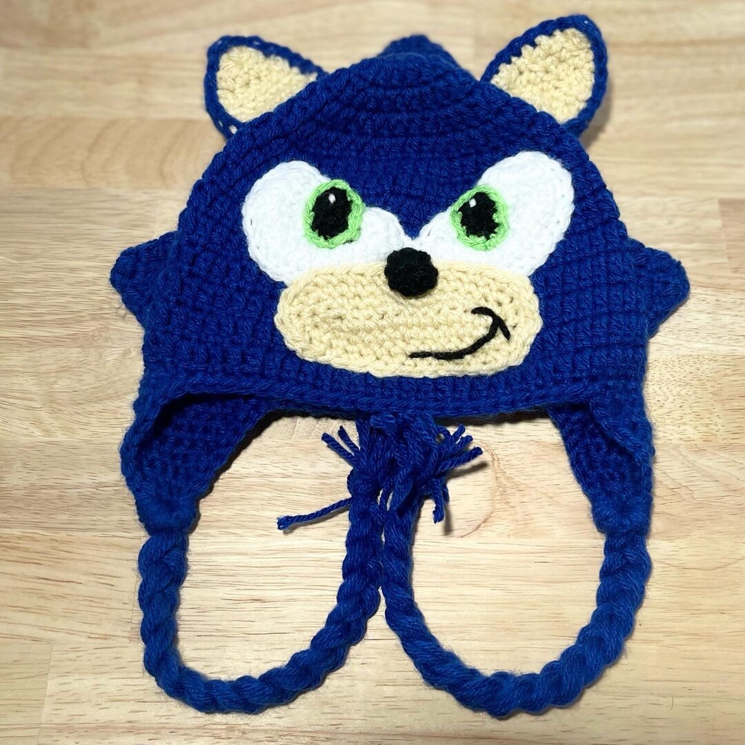 Crochet Sonic the Hedgehog Hat - Etsy