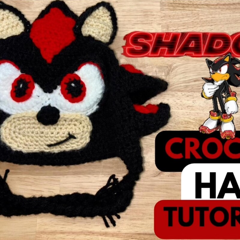 Shadow the Hedgehog Crochet Pattern - Etsy