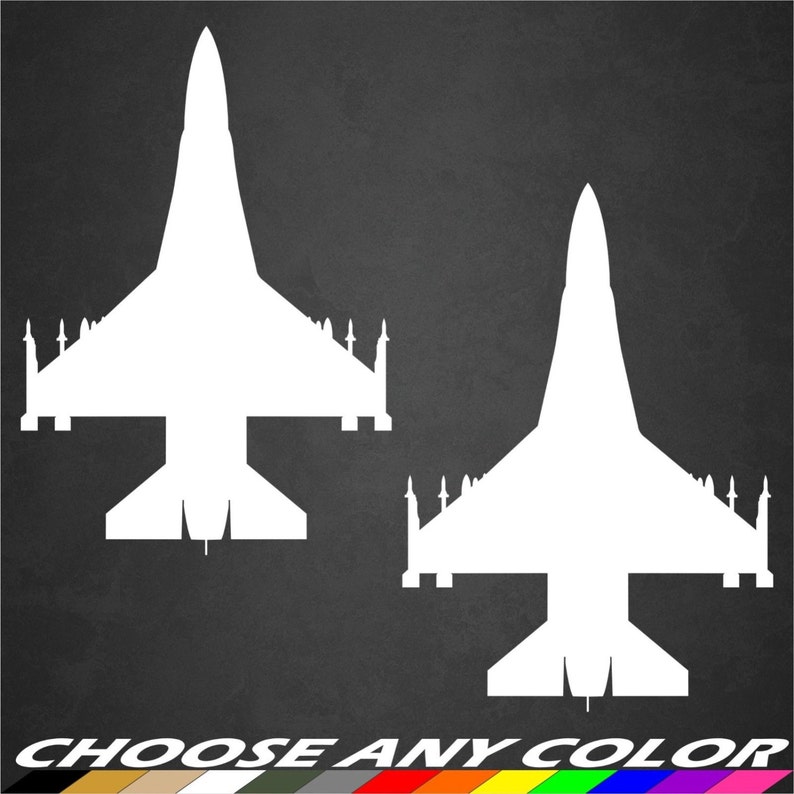 2 USAF F-16 Aircraft Vinyl Decals - Etsy