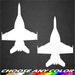 2 USAF F-16 Aircraft Vinyl Decals - Etsy