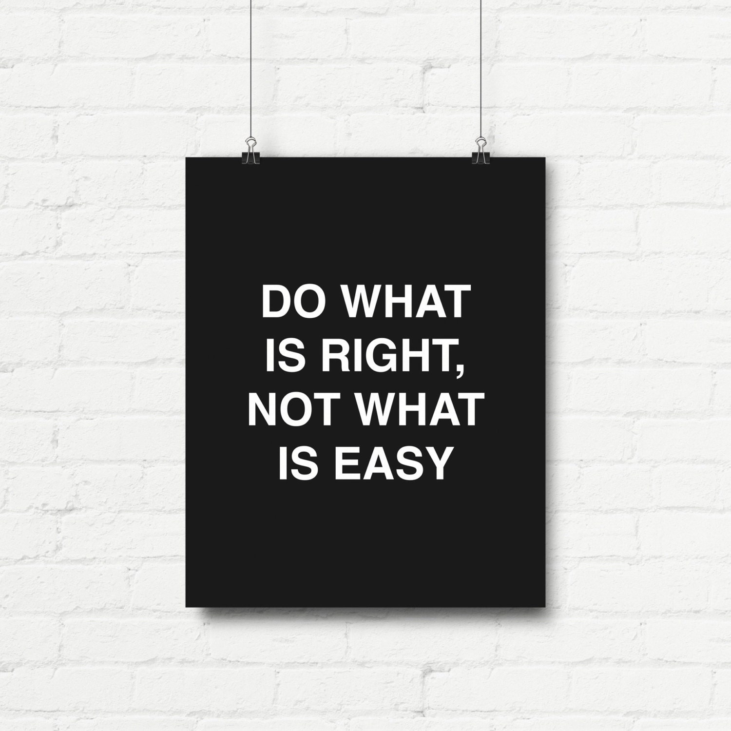 Instant Download - Do What is Right, Not What is Easy - Etsy