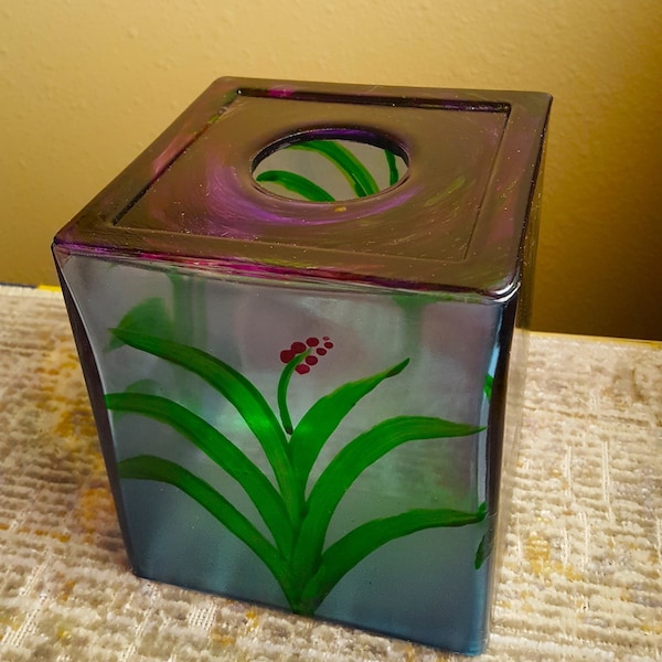 Stained Glass Tissue Box - Etsy
