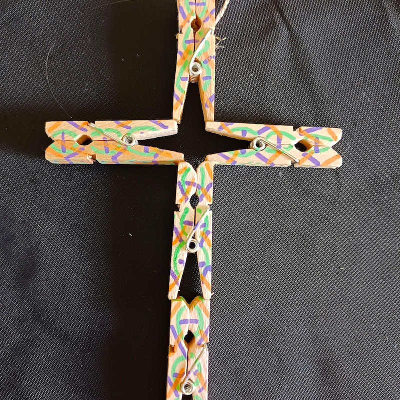Clothespin Cross - Etsy