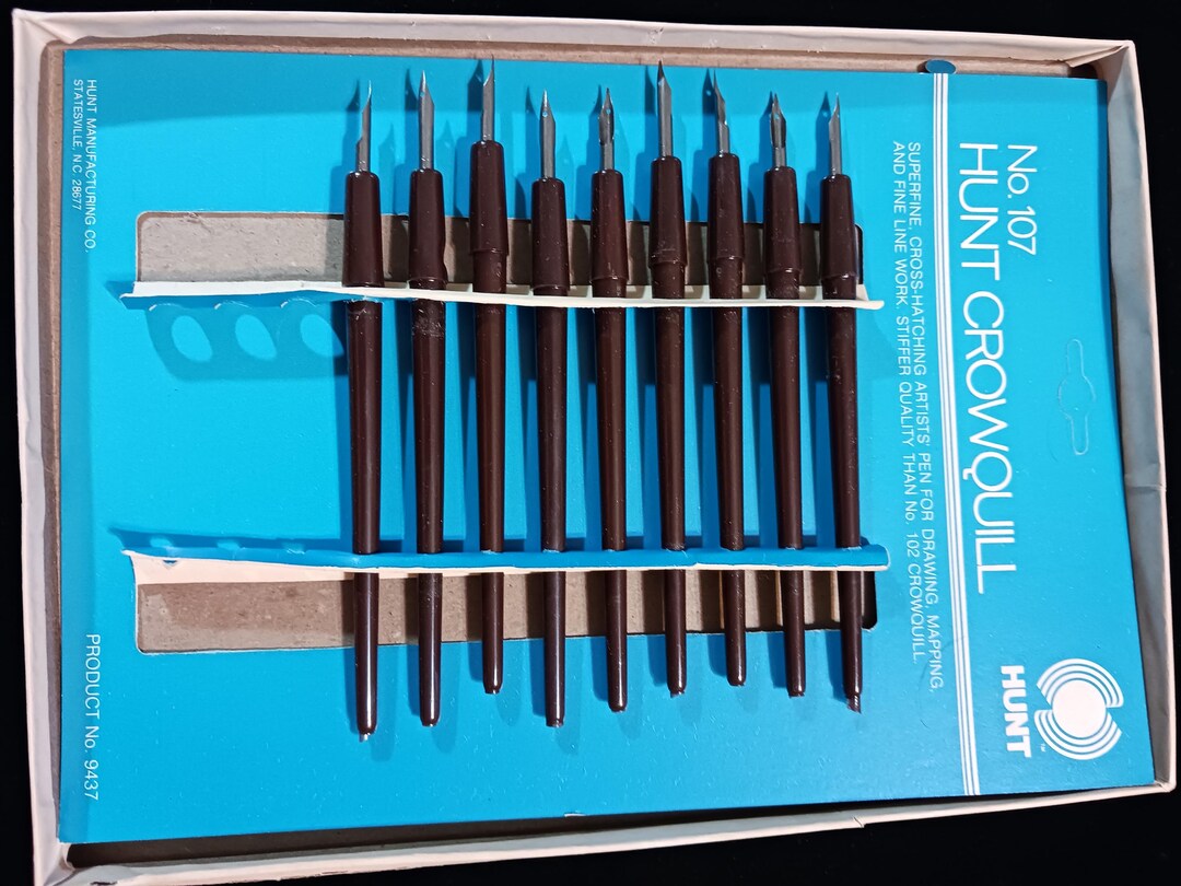 VTG Howard Hunt's Crow Quill Pen & Nib New Old STOCK NO 107 Nib -price ...