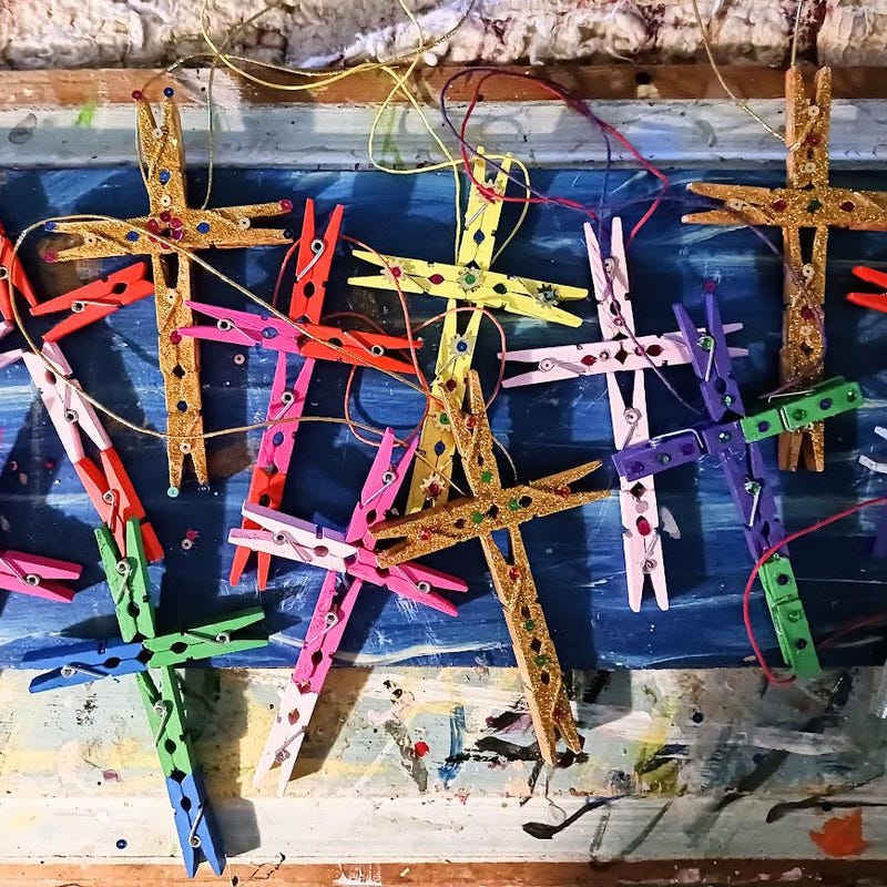 Clothespin Cross - Etsy