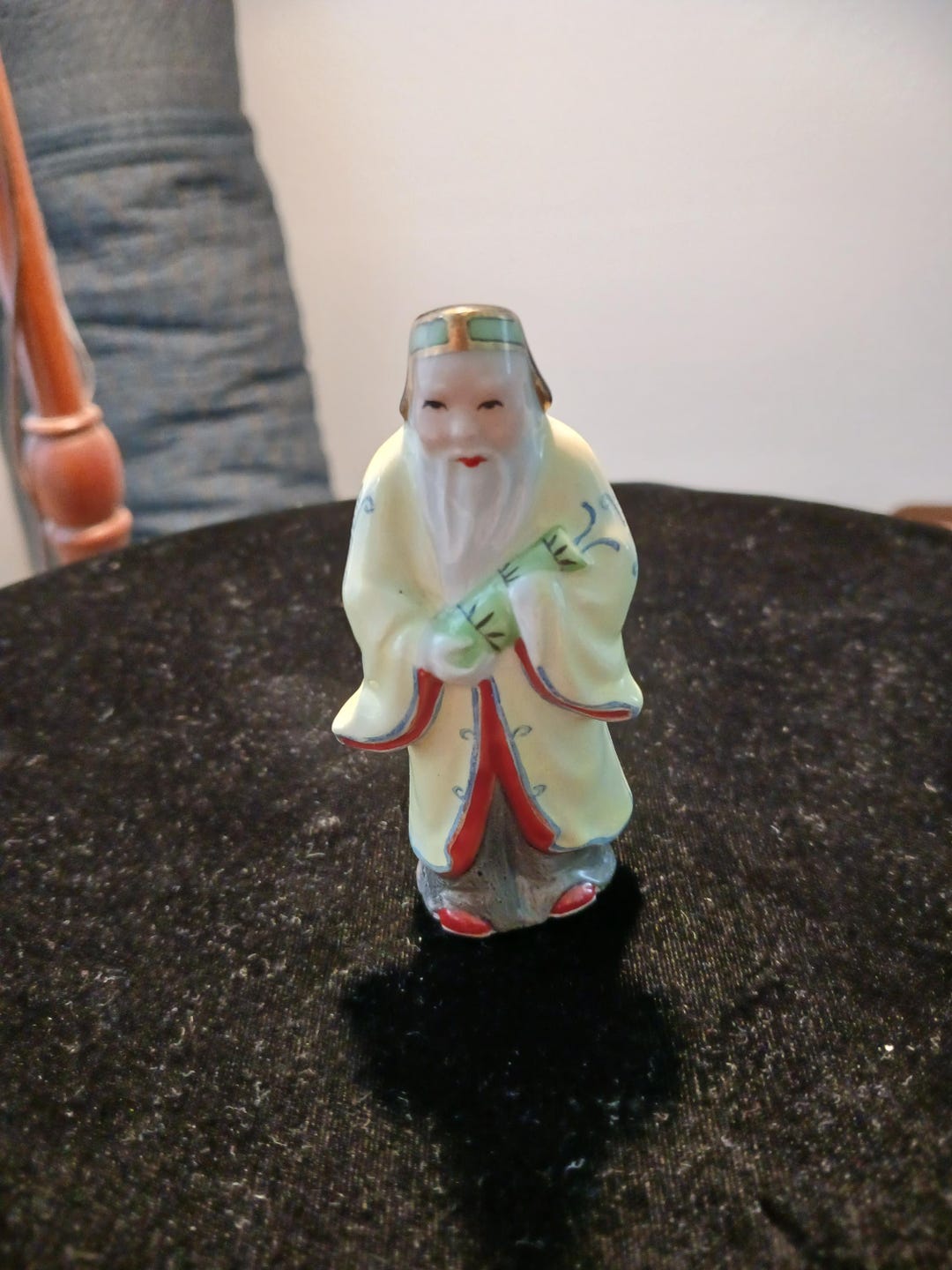 PORCELAIN STATUE Taoist Fu Xing Good Luck or or Han Xiang Zi - Patron ...