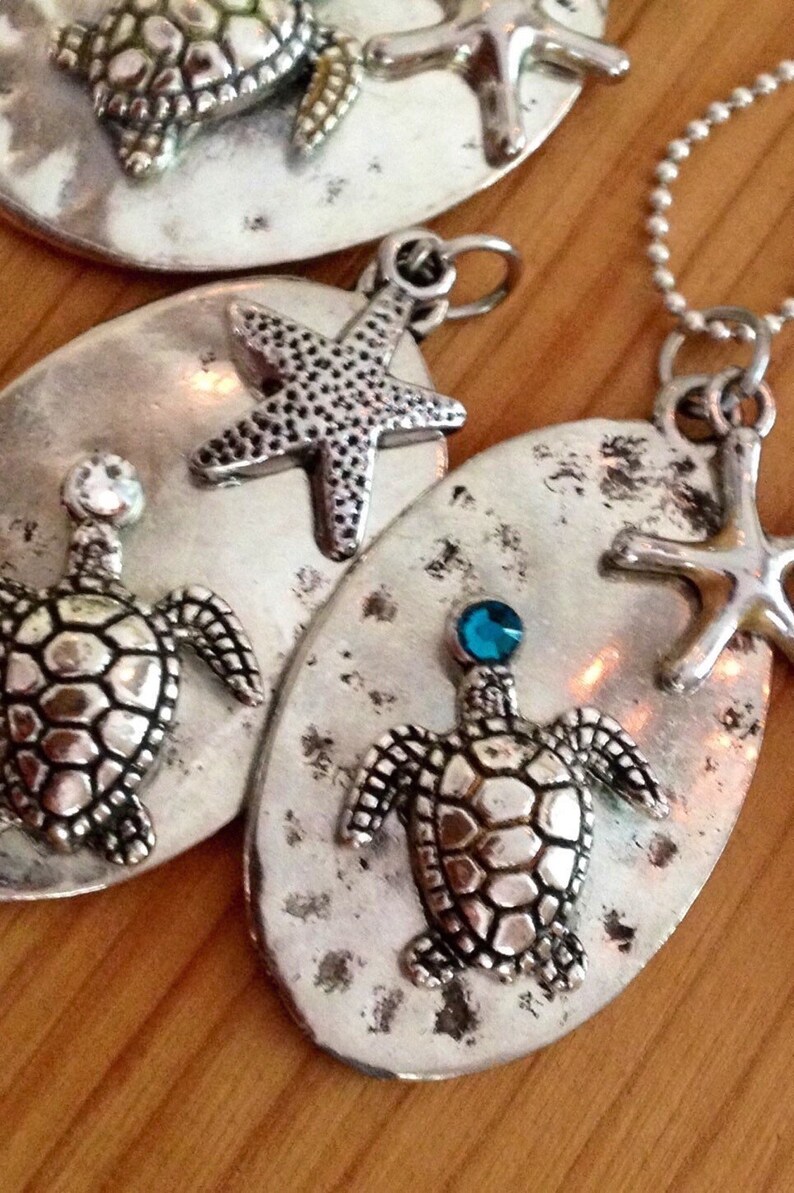 Green Sea Turtle Shell Necklace Beach Themed Jewelry Beach - Etsy