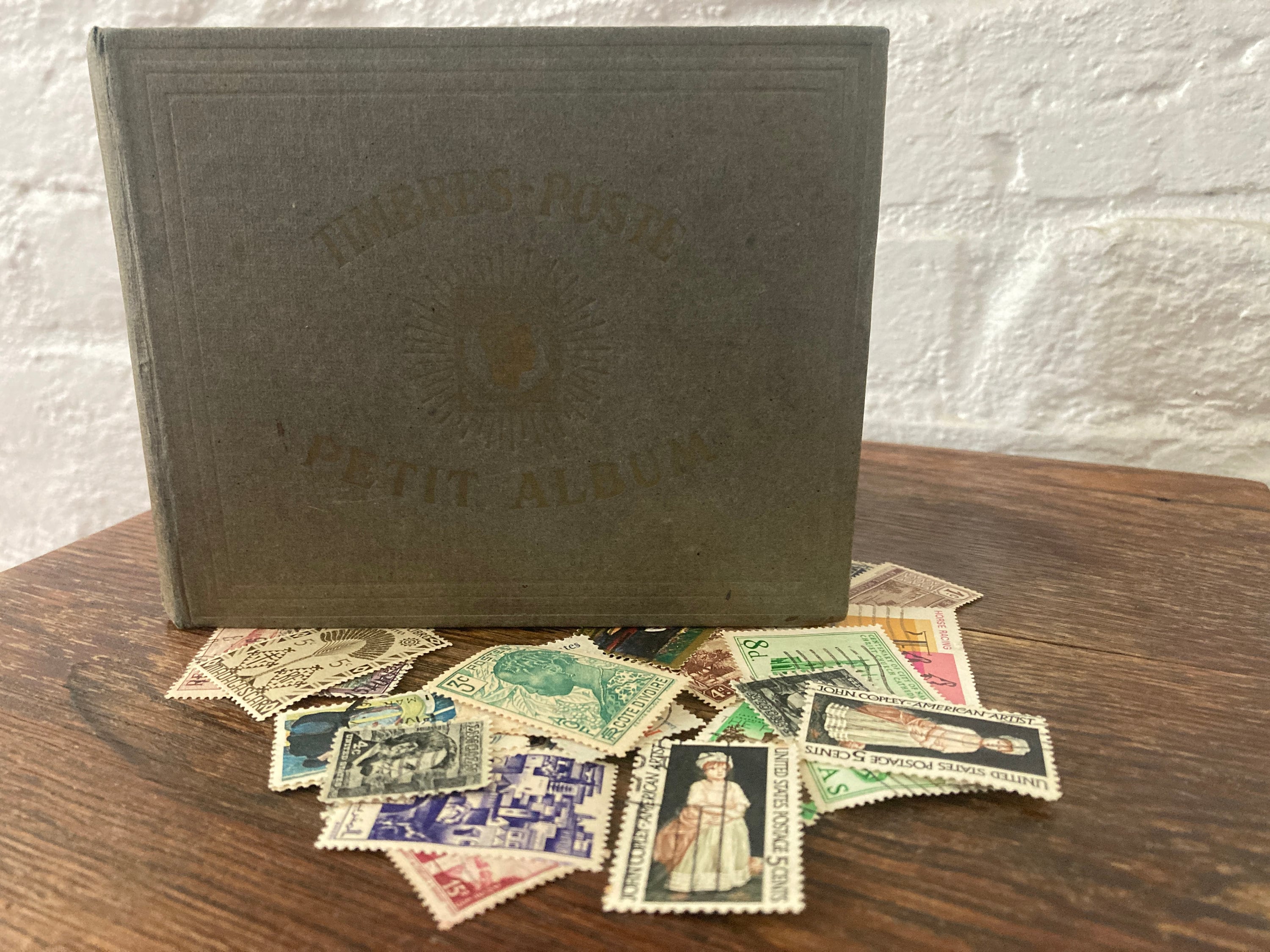 Little French Antique International Stamp Album, Arthur Maury, Empty ...