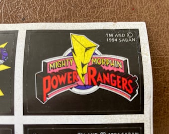 Mighty Morphin Power Rangers Stickers - Etsy