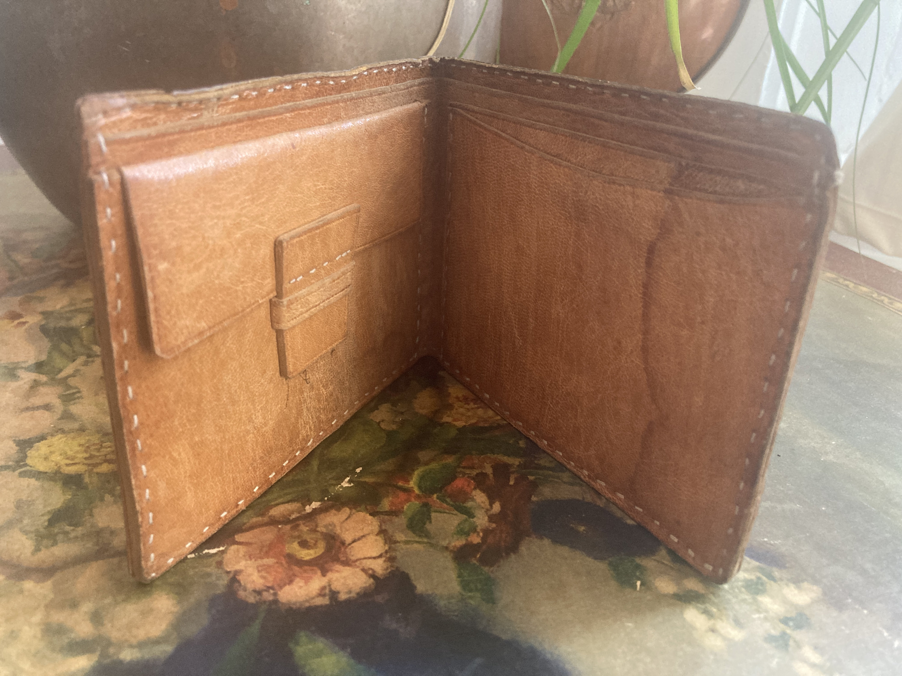 Genuine Lizard Skin Bifold Wallet, Hand Stitched, Made in Somalia, 70s ...