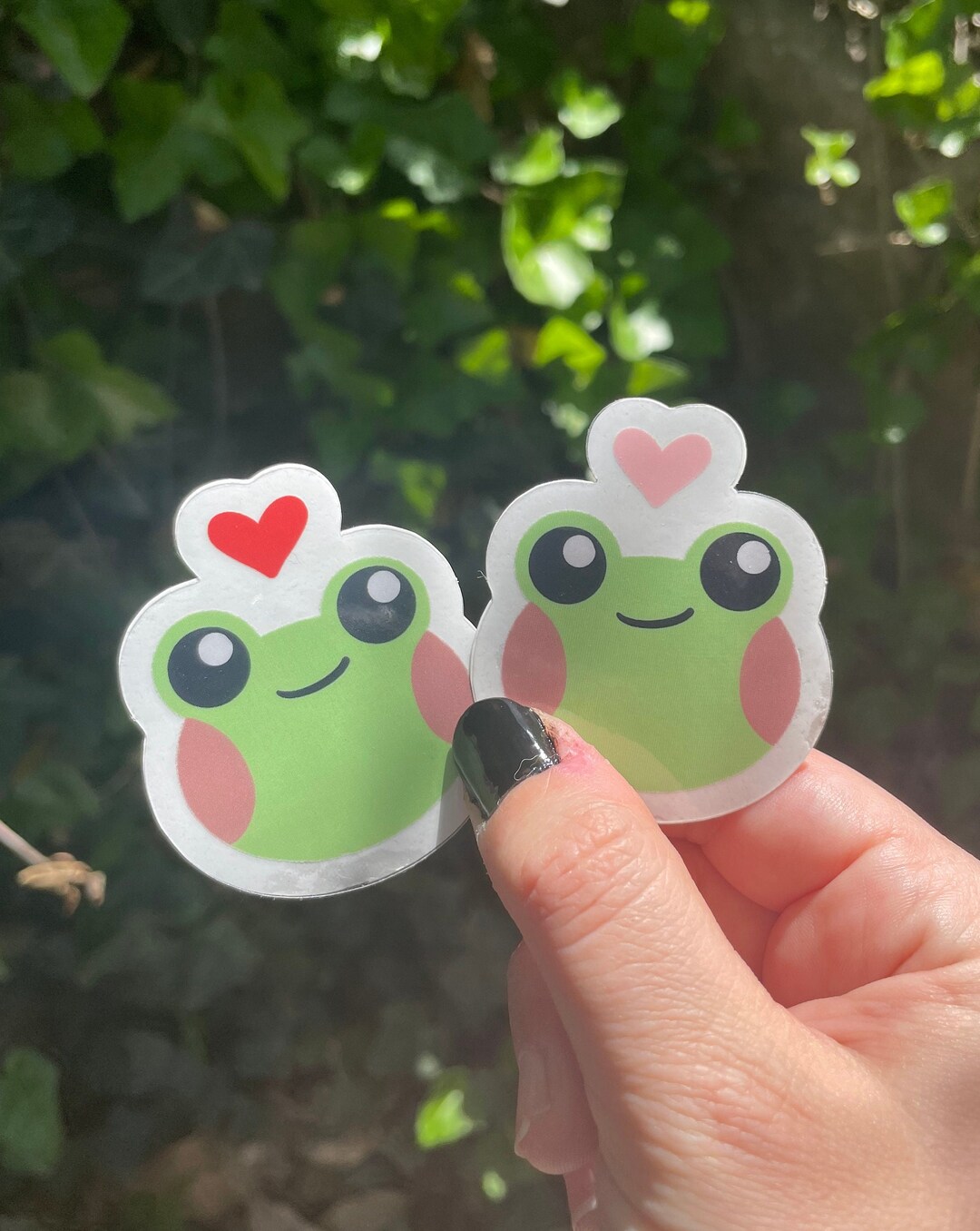 Heart Frog Sticker/ Pack of 2 - Etsy