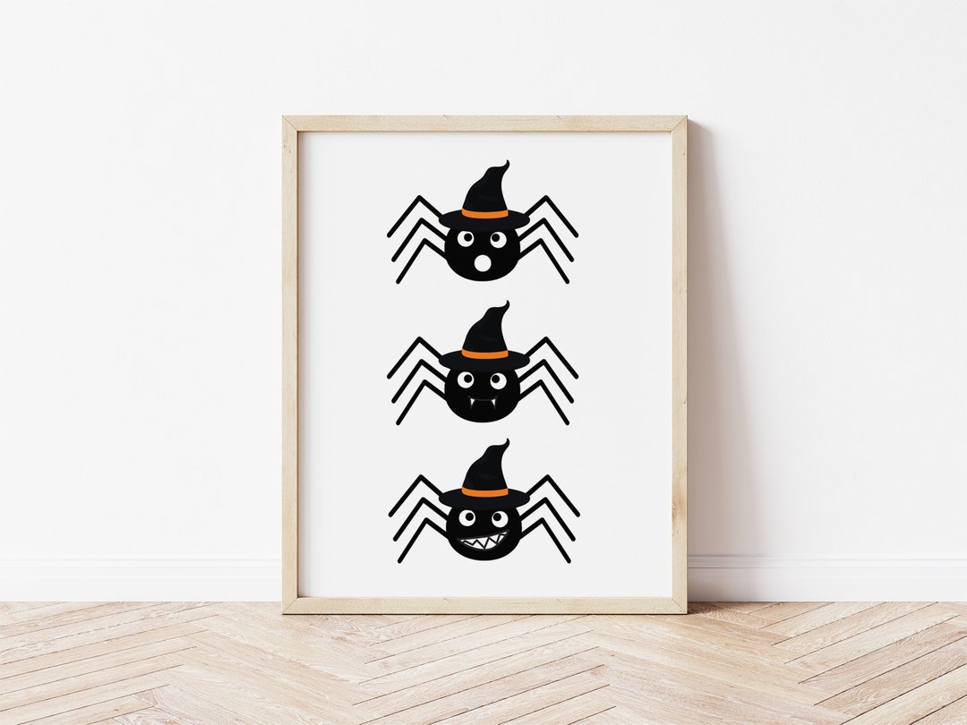 Happy Halloween, Spiders, Fall Decor, Halloween Printable Wall Art ...