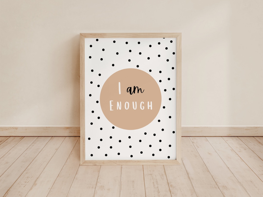 Affirmation, You Are Enough Art Printable , Children Room Decor, Print ...