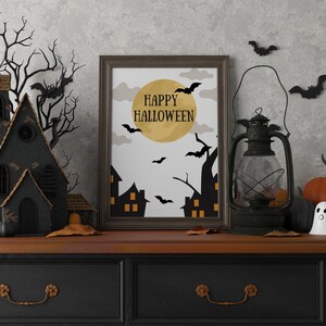 Halloween, Haunted House Bats, Trick or Treat, Fall Decor, Halloween ...