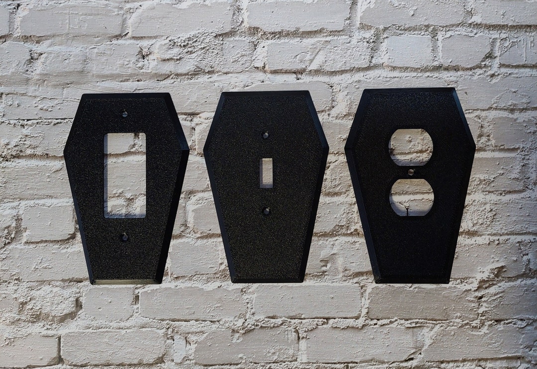 Coffin Light Switch Cover / Gothic Home Decor / Spooky Halloween Switch ...