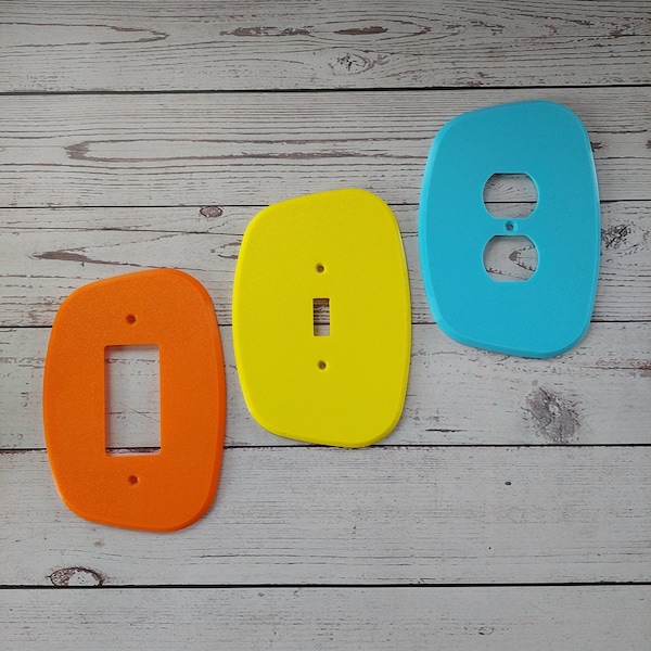 Mid Century Light Switch Plate - Etsy