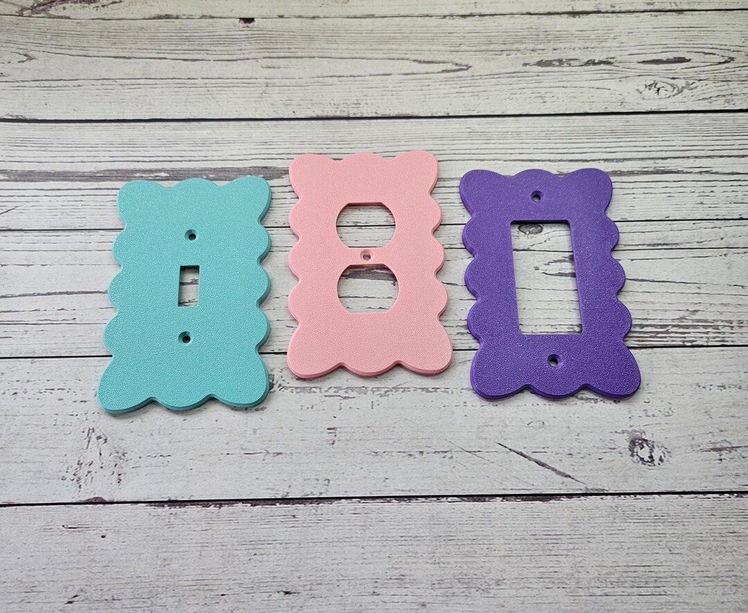 Squiggly Wavy Light Switch Cover / Wavy Light Switch Cover / Wiggle ...