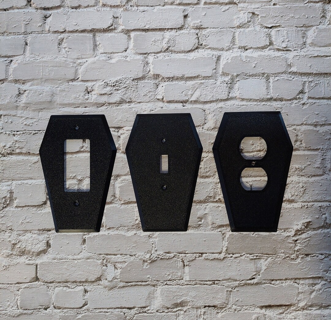 Coffin Light Switch Cover / Gothic Home Decor / Spooky Halloween Switch ...