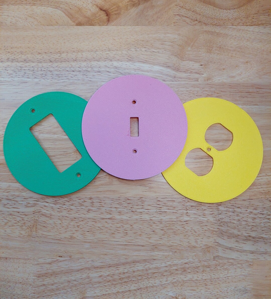 Round Light Switch Cover / Midcentury Modern / Atomic Age / Atomic ...