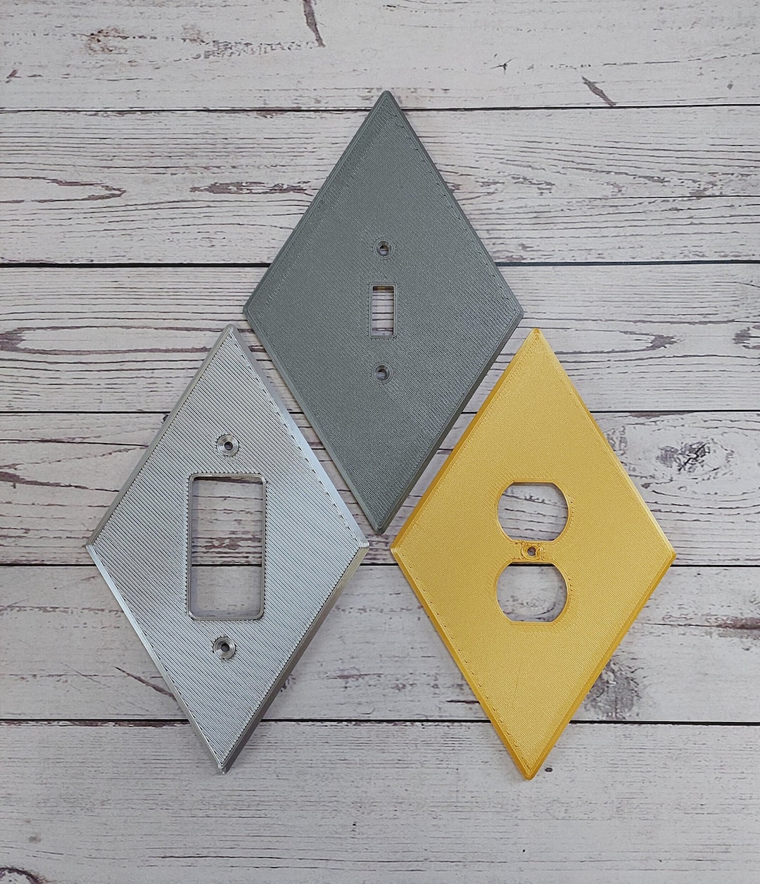 Retro Diamond Light Switch Cover / Midcentury Modern / Atomic Age ...